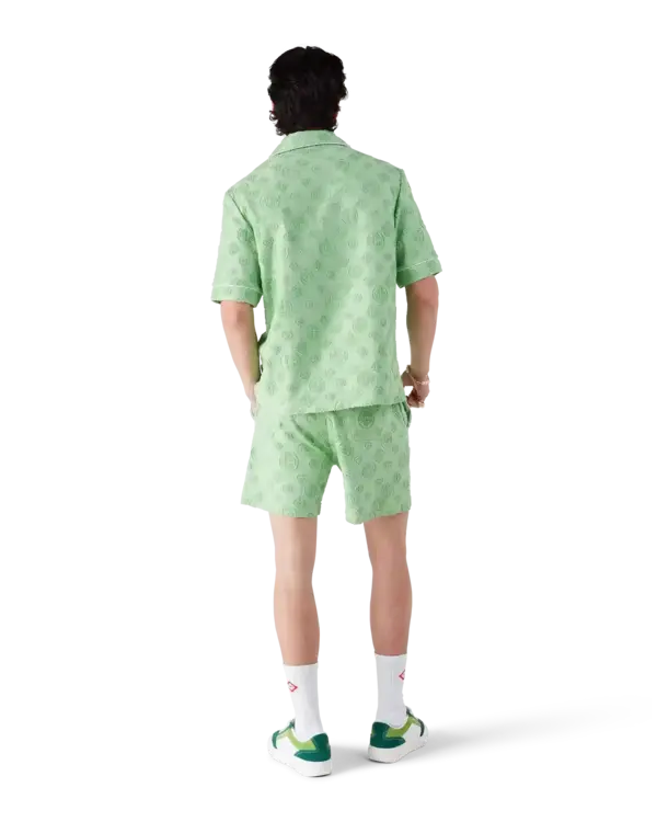 Casablanca Towelling Monogram Short Sleeve Shirt - Multicolor