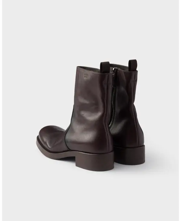 Prada Leather Mid-calf Boots