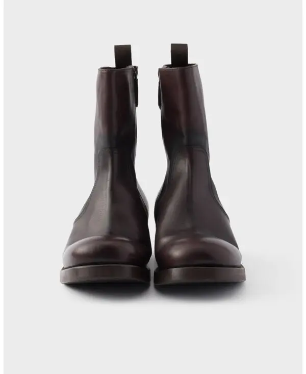 Prada Leather Mid-calf Boots