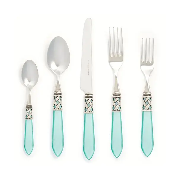 VIETRI Aladdin Antique Five Piece Place Setting - Aqua