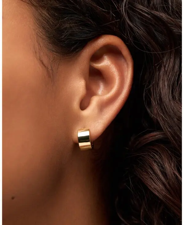 ANA LUISA Giulia Bold Hoop Earrings - Gold