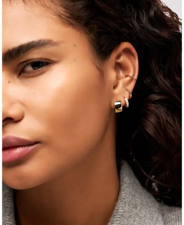 ANA LUISA Giulia Bold Hoop Earrings - Gold