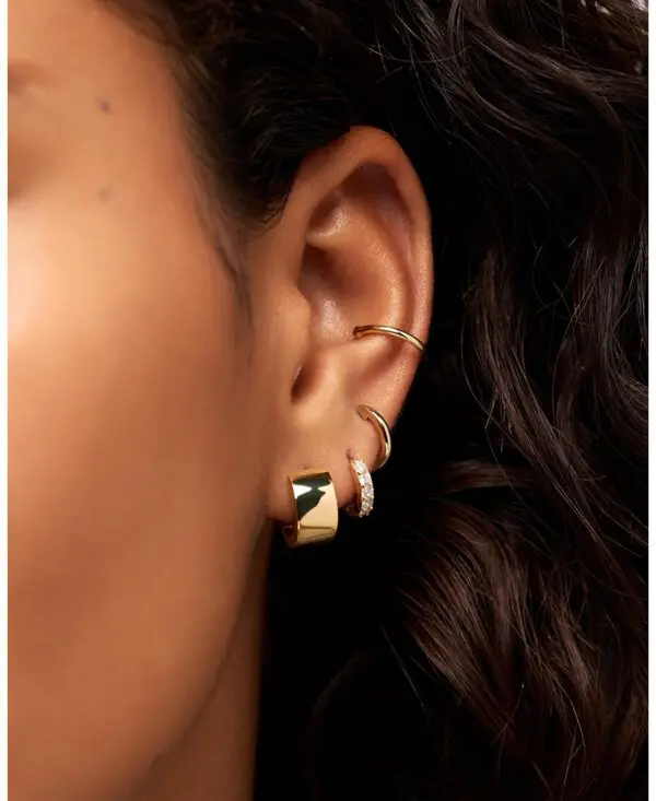 ANA LUISA Giulia Bold Hoop Earrings - Gold