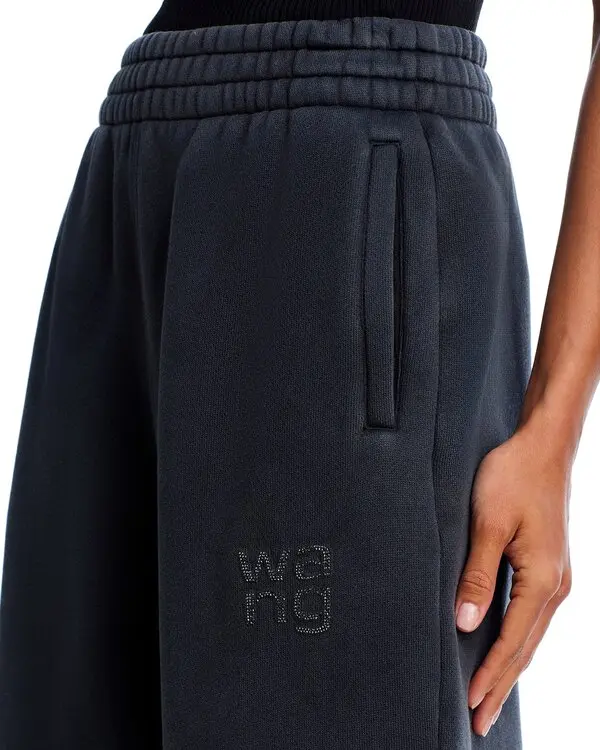 Alexander Wang Embellished Logo Sweatpants