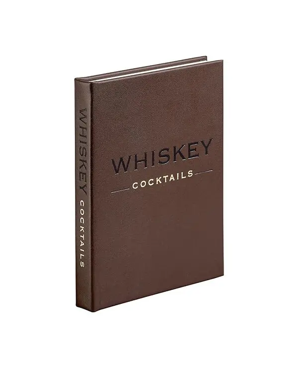 GRAPHIC IMAGE Whiskey Cocktails Leather Bound Book - Brown