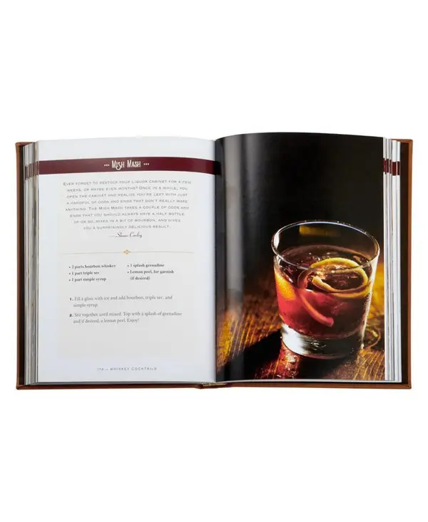 GRAPHIC IMAGE Whiskey Cocktails Leather Bound Book