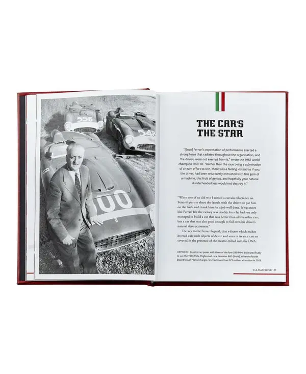 GRAPHIC IMAGE The Story Of Ferrari Leather Bound Book