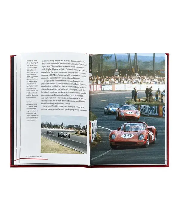 GRAPHIC IMAGE The Story Of Ferrari Leather Bound Book