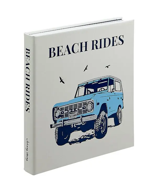 GRAPHIC IMAGE Beach Rides Johnny Vacay Leather Bound Book - Ivory