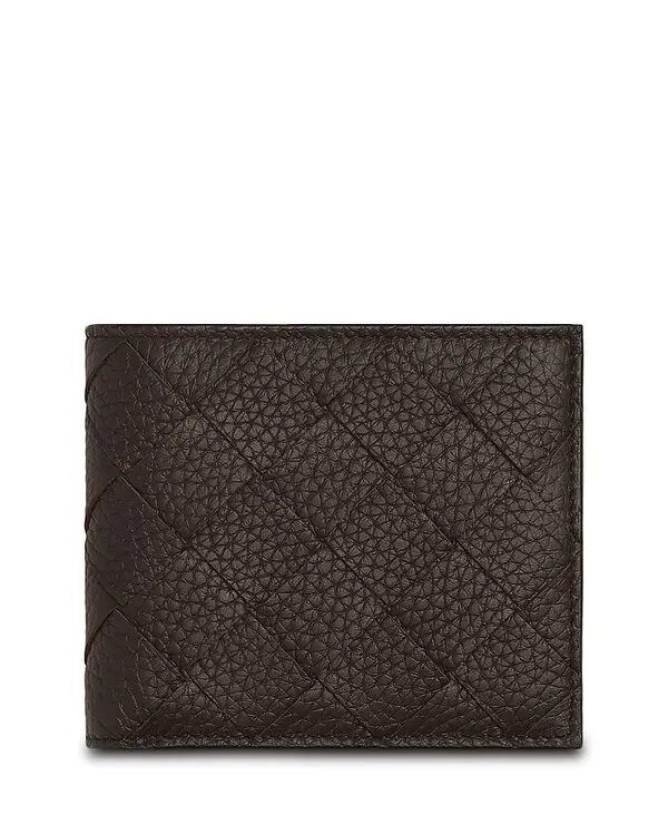 Bottega Veneta Intrecciato Bi-fold Wallet - Zinc