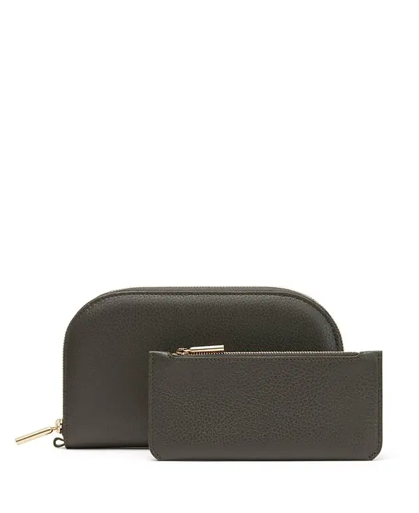 Cuyana Duo Zip Wallet - Dark Olive