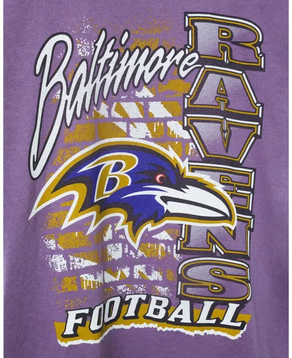 Junk Food Clothing Nfl Baltimore Ravens Brick Vintage Tee