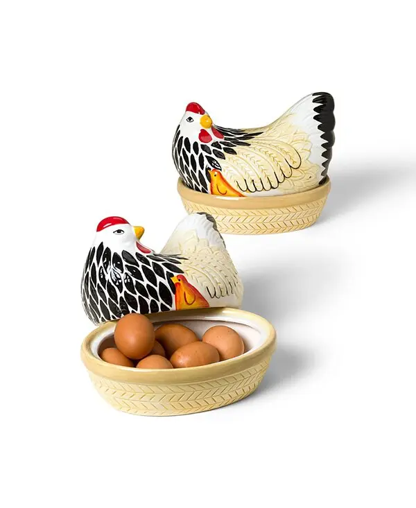 UNCOMMON GOODS Mother Hen Ceramic Storage Jar - Multi