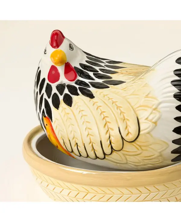 UNCOMMON GOODS Mother Hen Ceramic Storage Jar