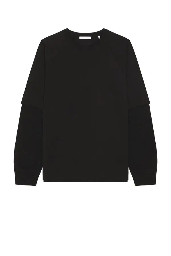 Helmut Lang Double Layer Waffle T-shirt - Black