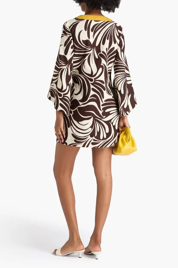 La DoubleJ Printed Cotton-blend Gauze Kaftan