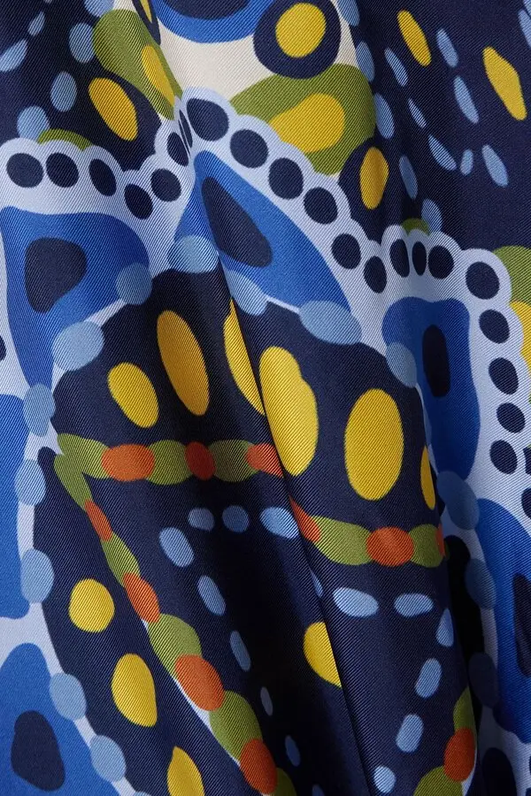 La DoubleJ Belted Printed Silktwill Kaftan