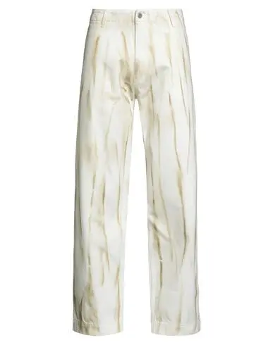 Emporio Armani Straight-leg Cotton Jeans - Ivory
