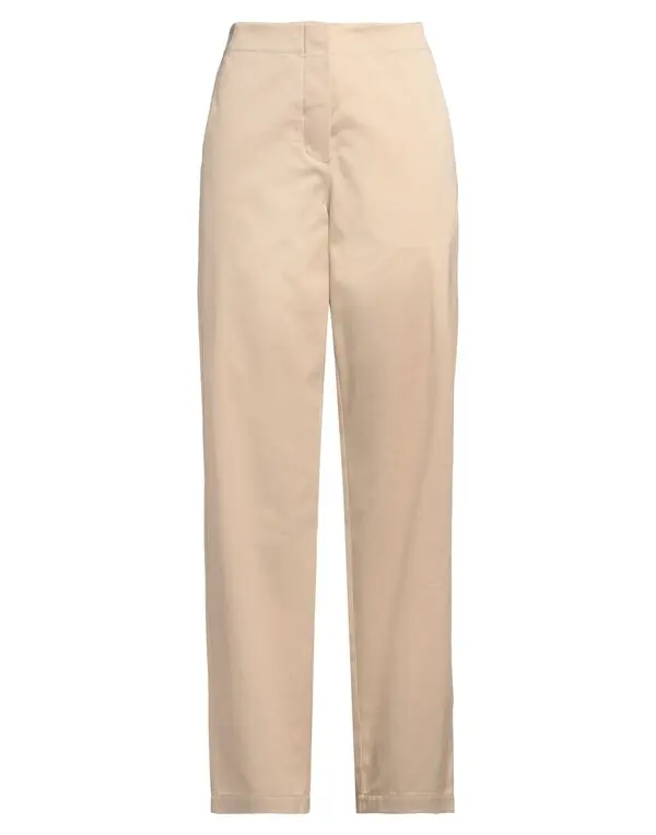 Emporio Armani Cotton Straight-leg Pants - Beige