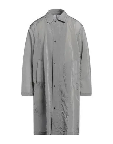 Emporio Armani Trench Coat In Polyamide And Polyester - Light Grey