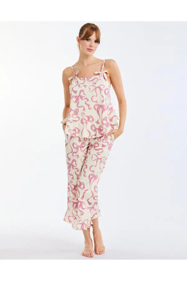 Mestiza New York Bella Bow Pajama Set - Pink