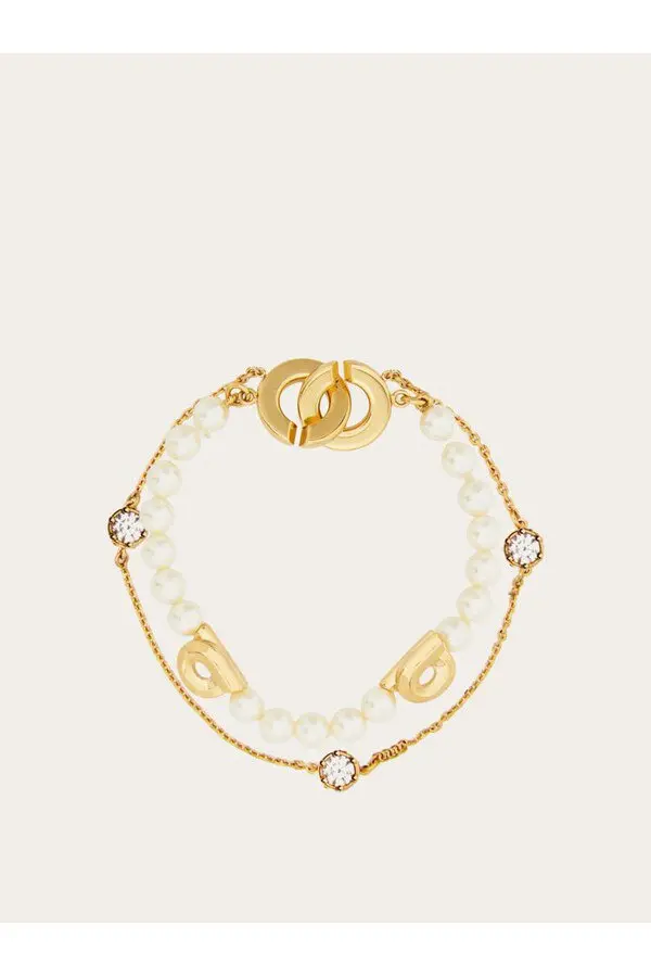 FERRAGAMO Double Strand Bracelet - Gold