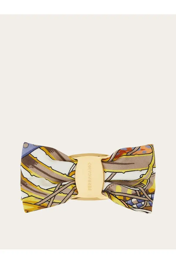 FERRAGAMO Hairclip With Bow - Gold