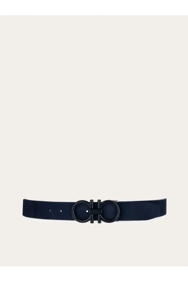 FERRAGAMO Adjustable Gancini Belt - Natural