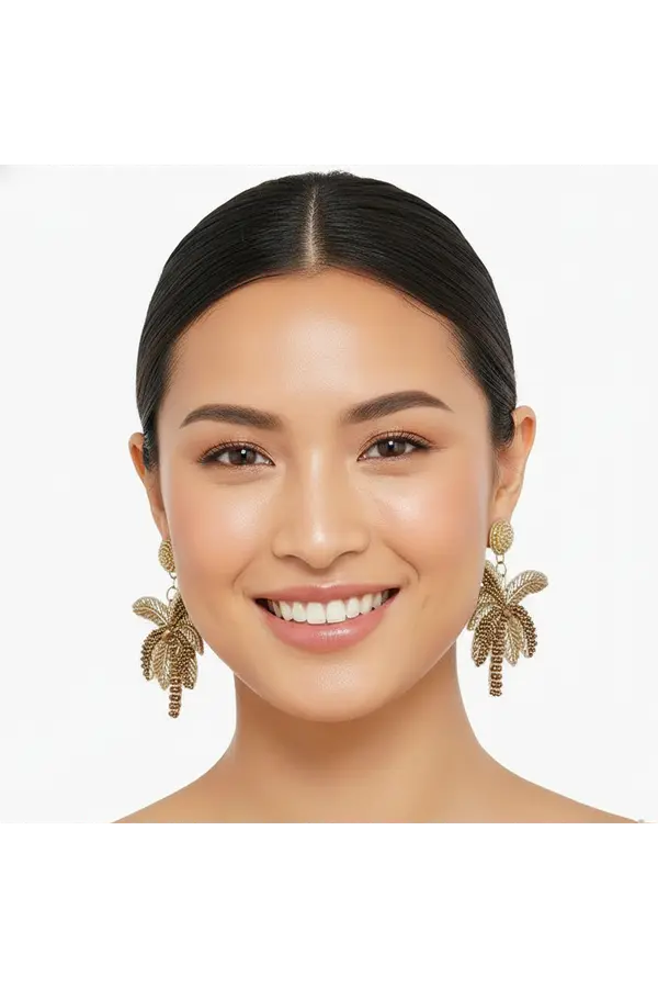 Yumi Kim Island Palm Tree Beaded Earrings
