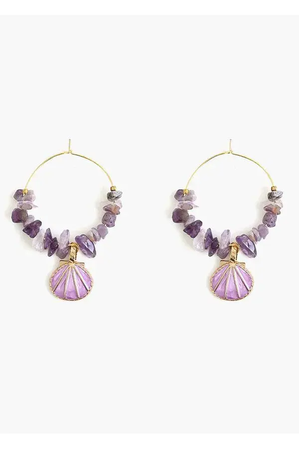 Yumi Kim Lilac Shore Hoop Earrings - Gold