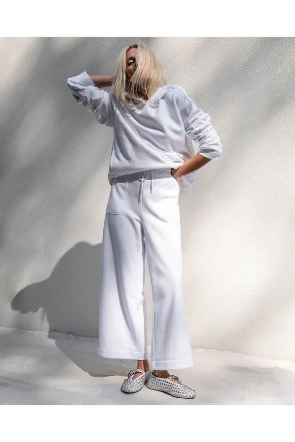 Splendid Wide Leg Pant - White