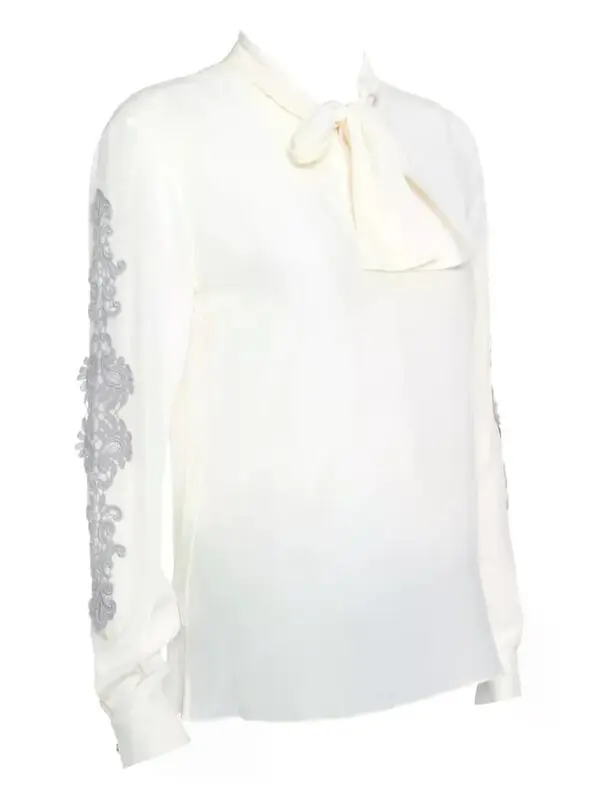 Dolce & Gabbana Bow-detail Lace Blouse