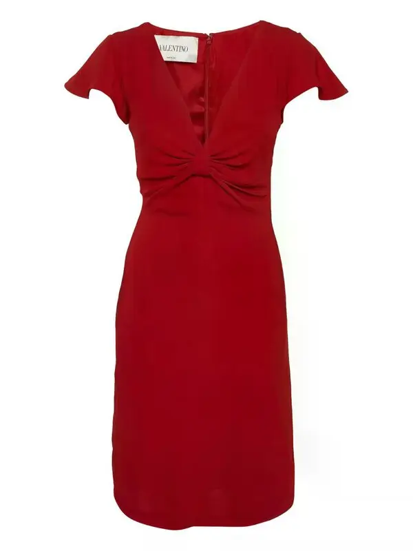 Valentino Garavani Cap Sleeves Bow Dress