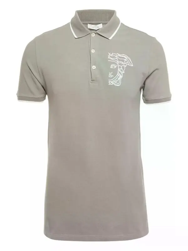 Versace Medusa-embroidered Polo Shirt