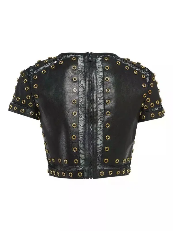 Alice + Olivia Leather Top