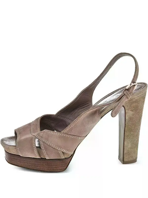 SERGIO ROSSI 110mm Platform Slingback Sandals