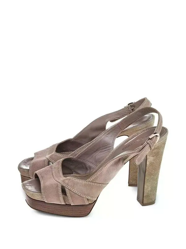SERGIO ROSSI 110mm Platform Slingback Sandals
