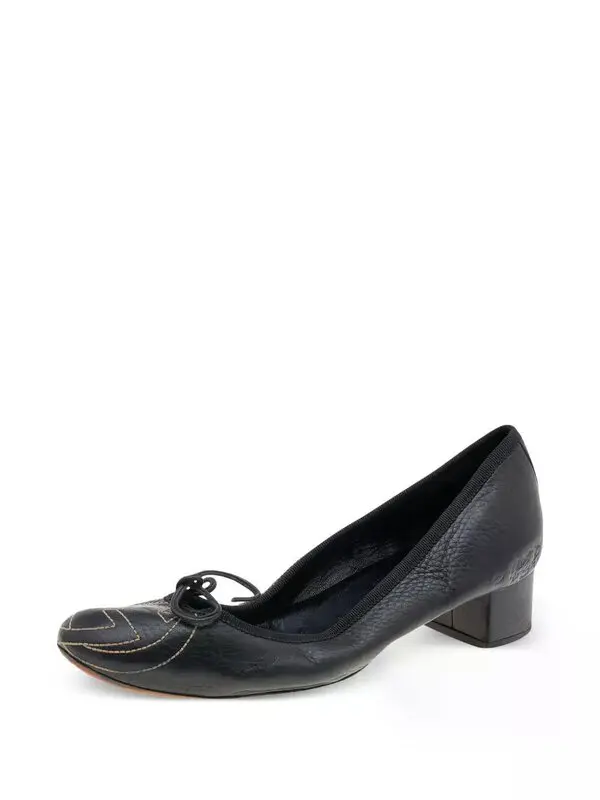 Gucci Leather Bow Detail Pumps