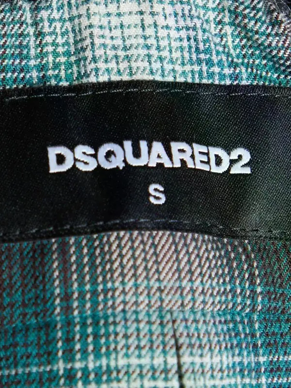 Dsquared2 Plaid Asymmetrical Vest