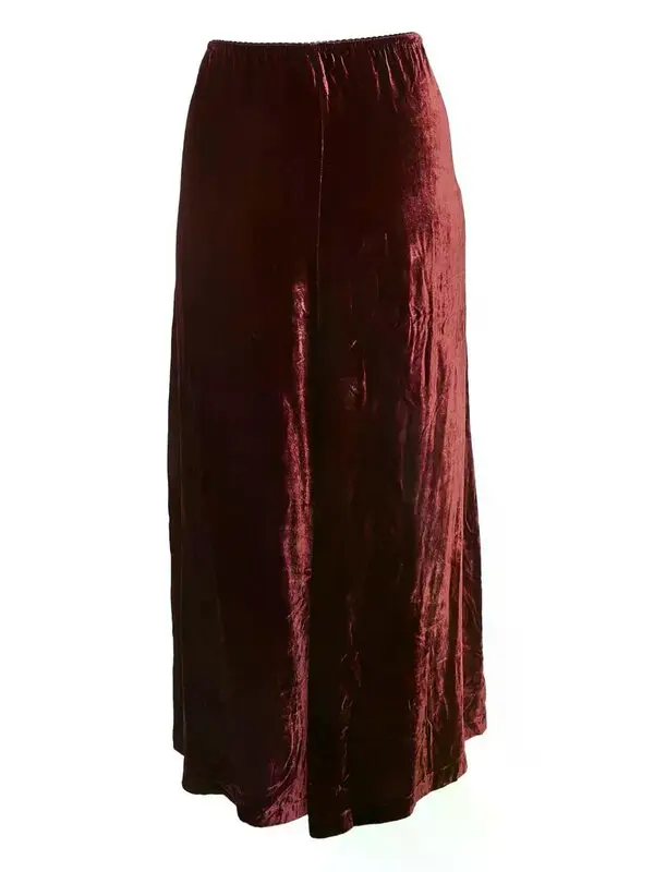 Alexander McQueen Velvet A-line Midi Skirt