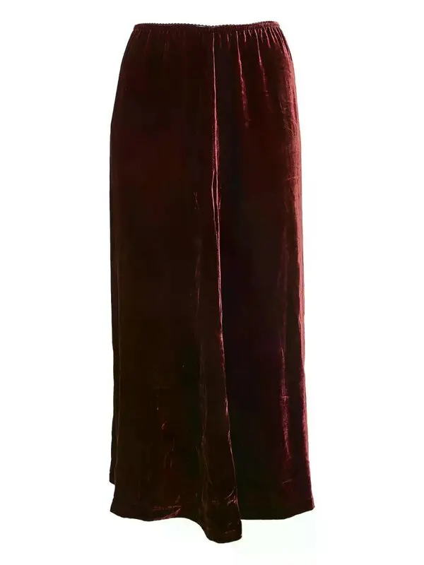 Alexander McQueen Velvet A-line Midi Skirt