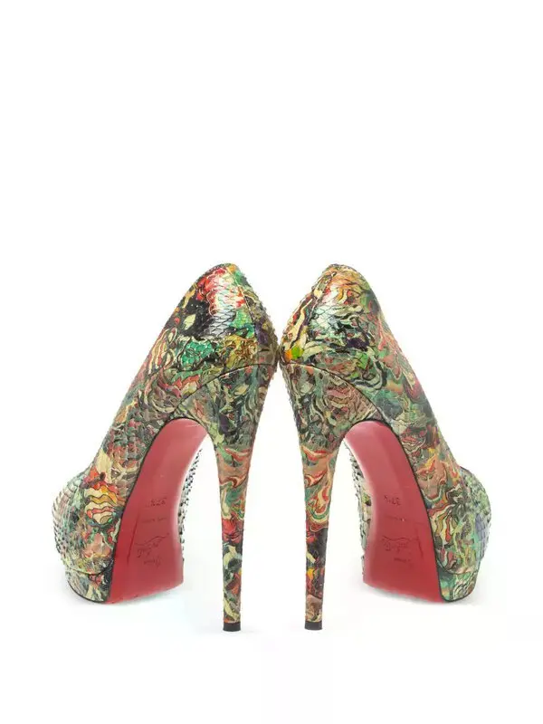CHRISTIAN LOUBOUTIN Snakeskin Palais Royal Pumps
