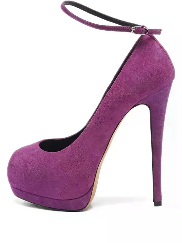 GIUSEPPE ZANOTTI 135mm Platform Ankle Strap Pumps