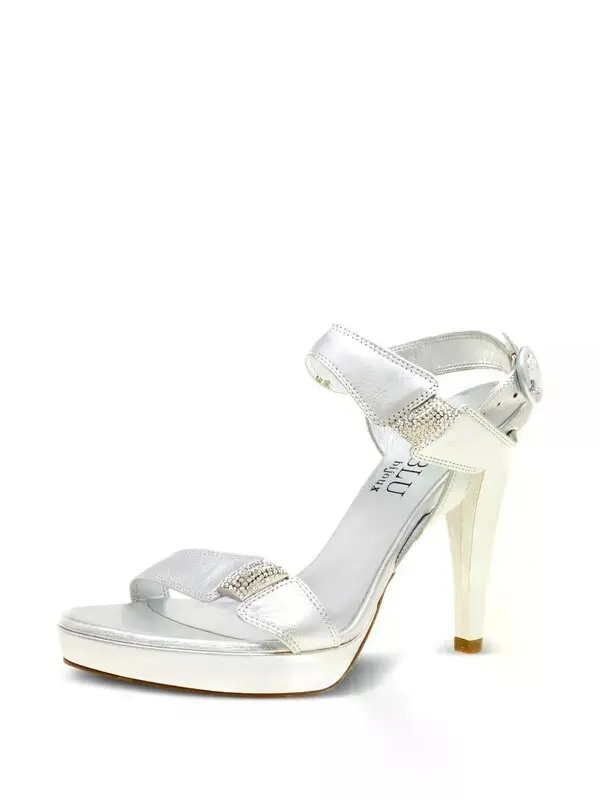 LORIBLU 110mm Crystal-buckle Sandals