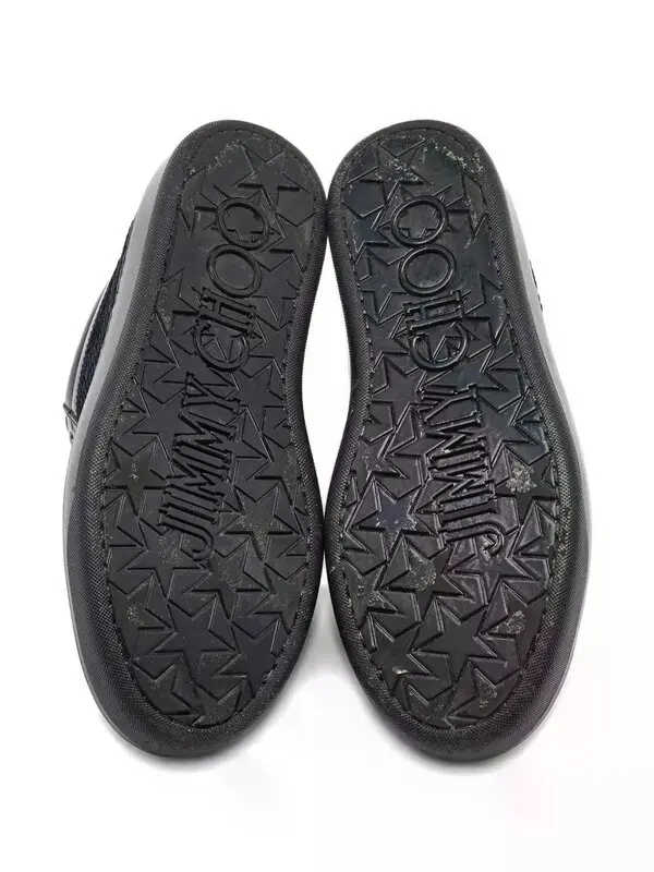 JIMMY CHOO Sequined Lace-up Sneakers