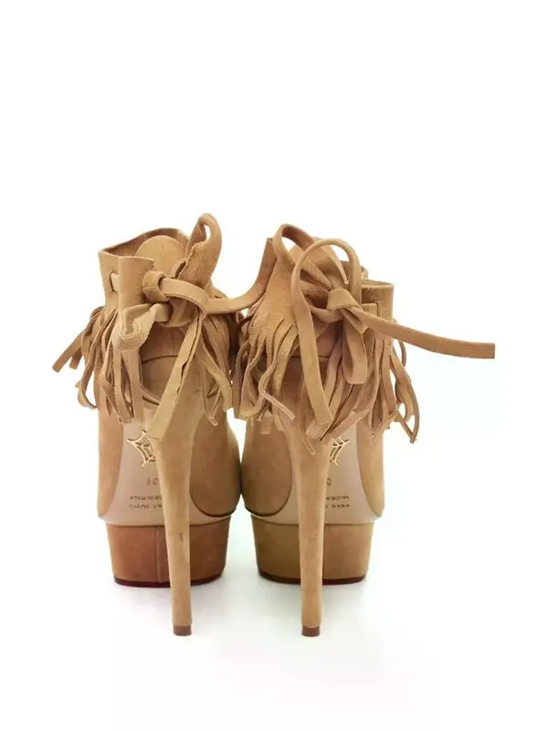 CHARLOTTE OLYMPIA 140mm Suede Heeled Pumps