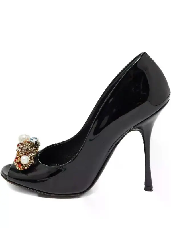 Dolce & Gabbana 110mm Leather Heeled Pumps