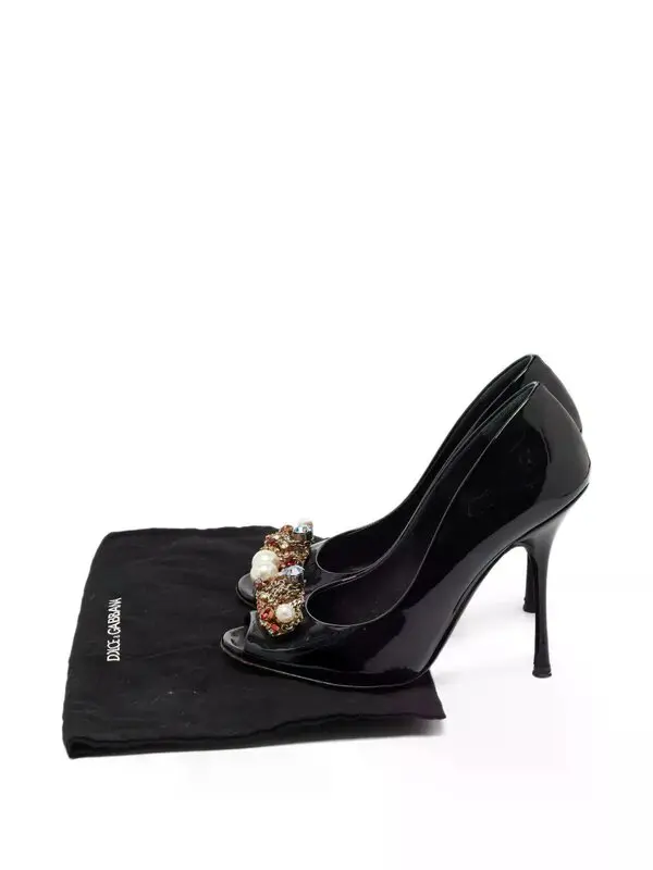 Dolce & Gabbana 110mm Leather Heeled Pumps