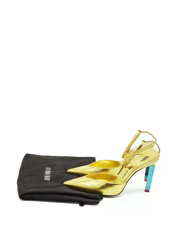 Attico Pointed-toe Ankle-strap Pumps