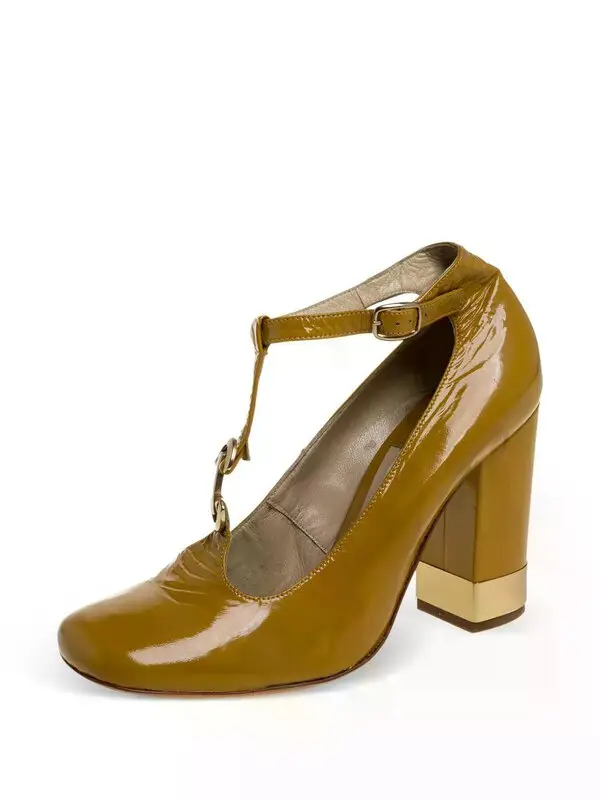 Chloé Leather T-strap Pumps